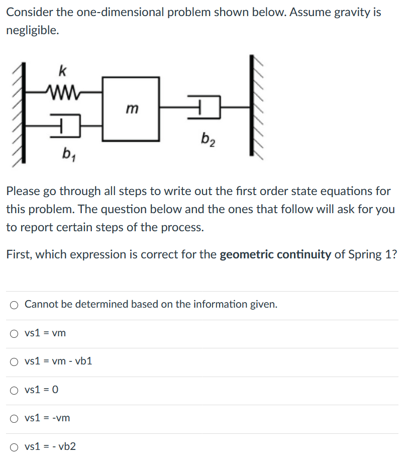 Solved Consider the one-dimensional problem shown below. | Chegg.com