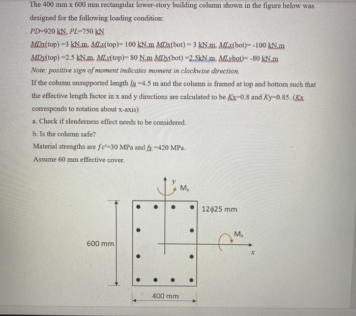 Solved The 400 mm x 600 mm rectangular lower-story building | Chegg.com
