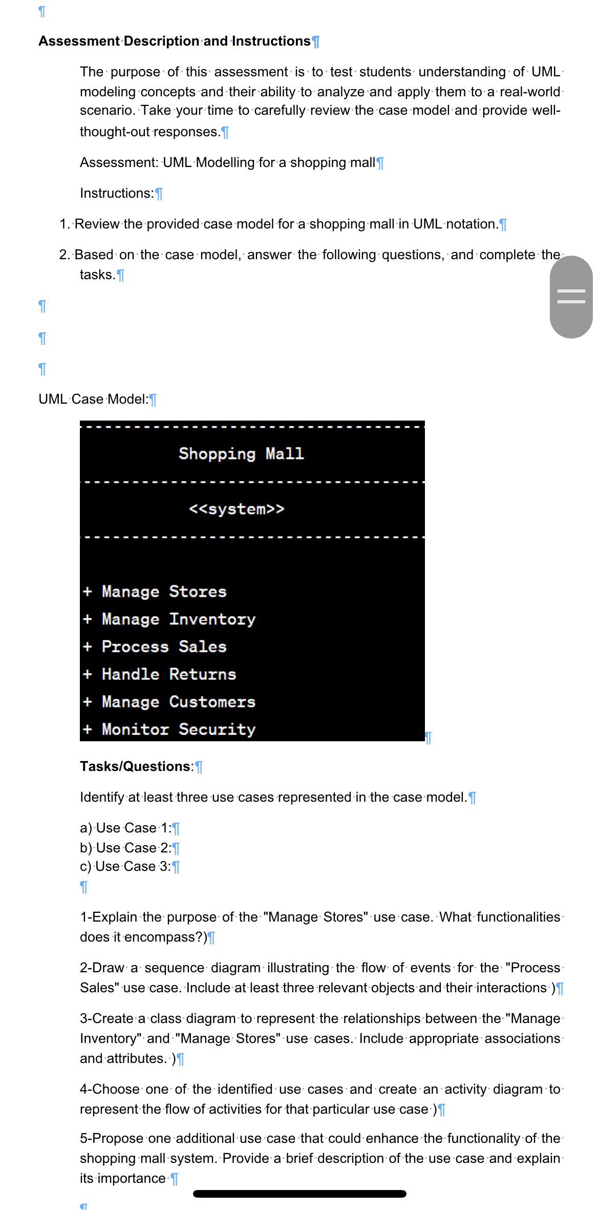 Solved Assessment Description and Instructions \\| The | Chegg.com