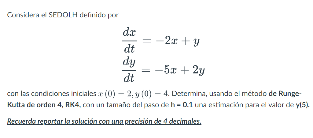 Considera el SEDOLH definido | Chegg.com