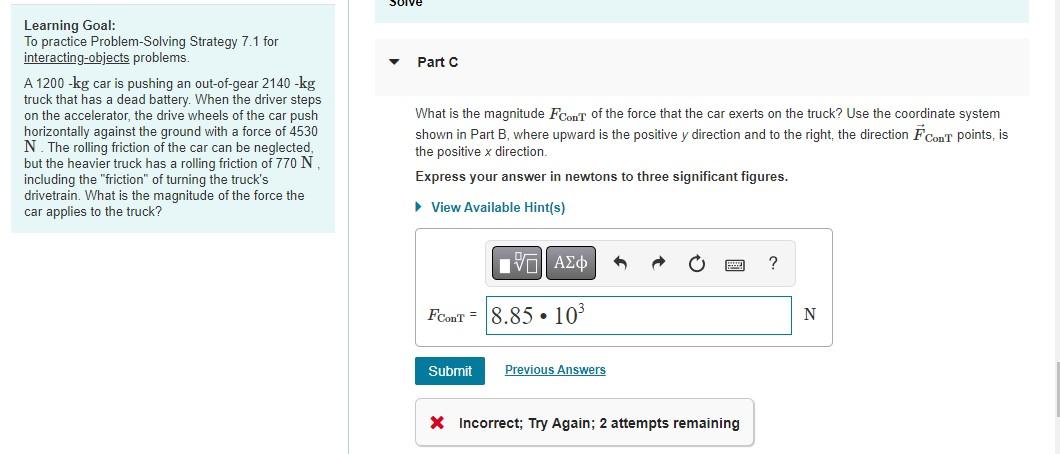 [solved] Incorrect Try Again 2 Attempts Remaining