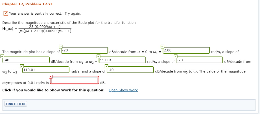 Solved Chapter 12, Problem 12.21 Your answer is partially | Chegg.com