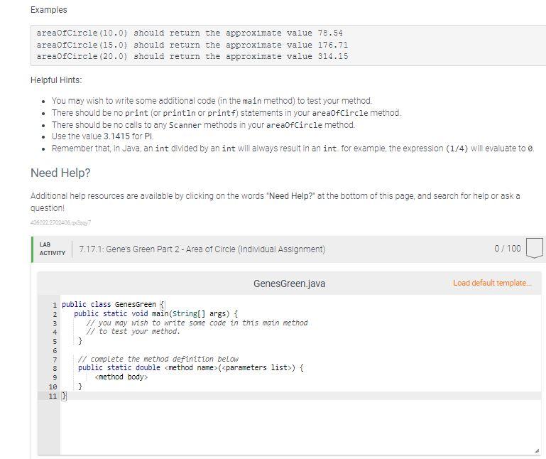 Solved Problem Description and Given Info Gene's Green Golf | Chegg.com