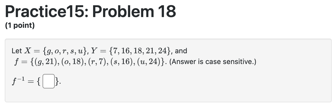 Solved Practice15: Problem 20 (1 point) Let | Chegg.com