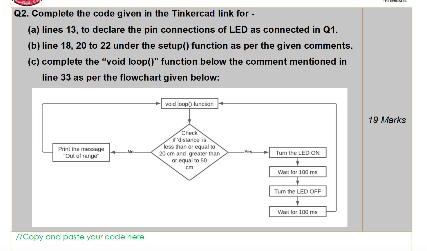Solved The given Tinkercad link shows a simple collision | Chegg.com