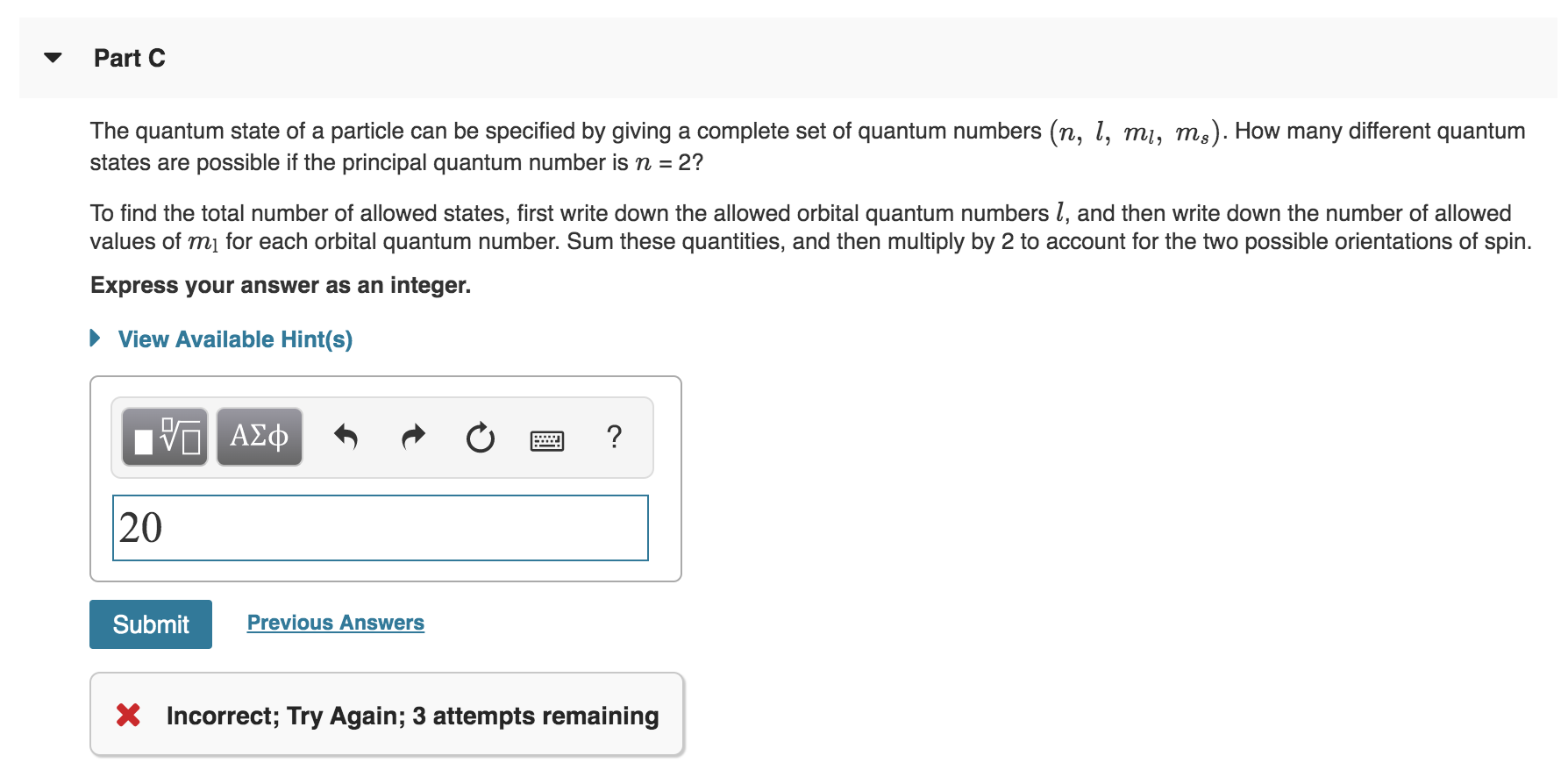 Solved The quantum state of a particle can be specified by | Chegg.com