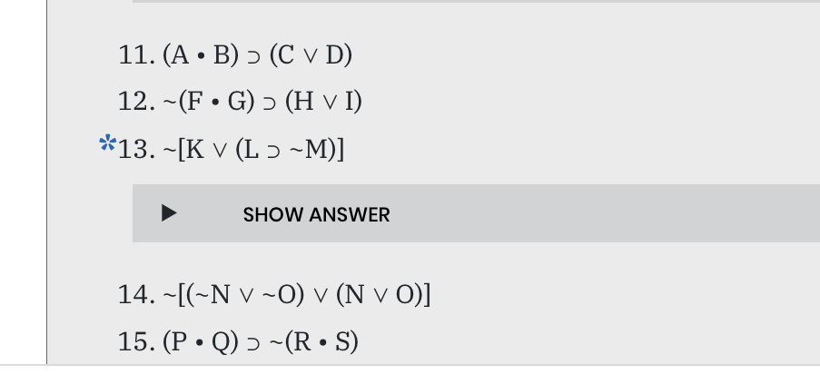 Solved classify the statement by identifying the main | Chegg.com