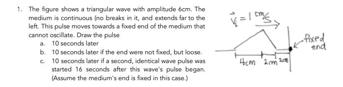 Solved The figure shows a triangular wave with amplitude | Chegg.com