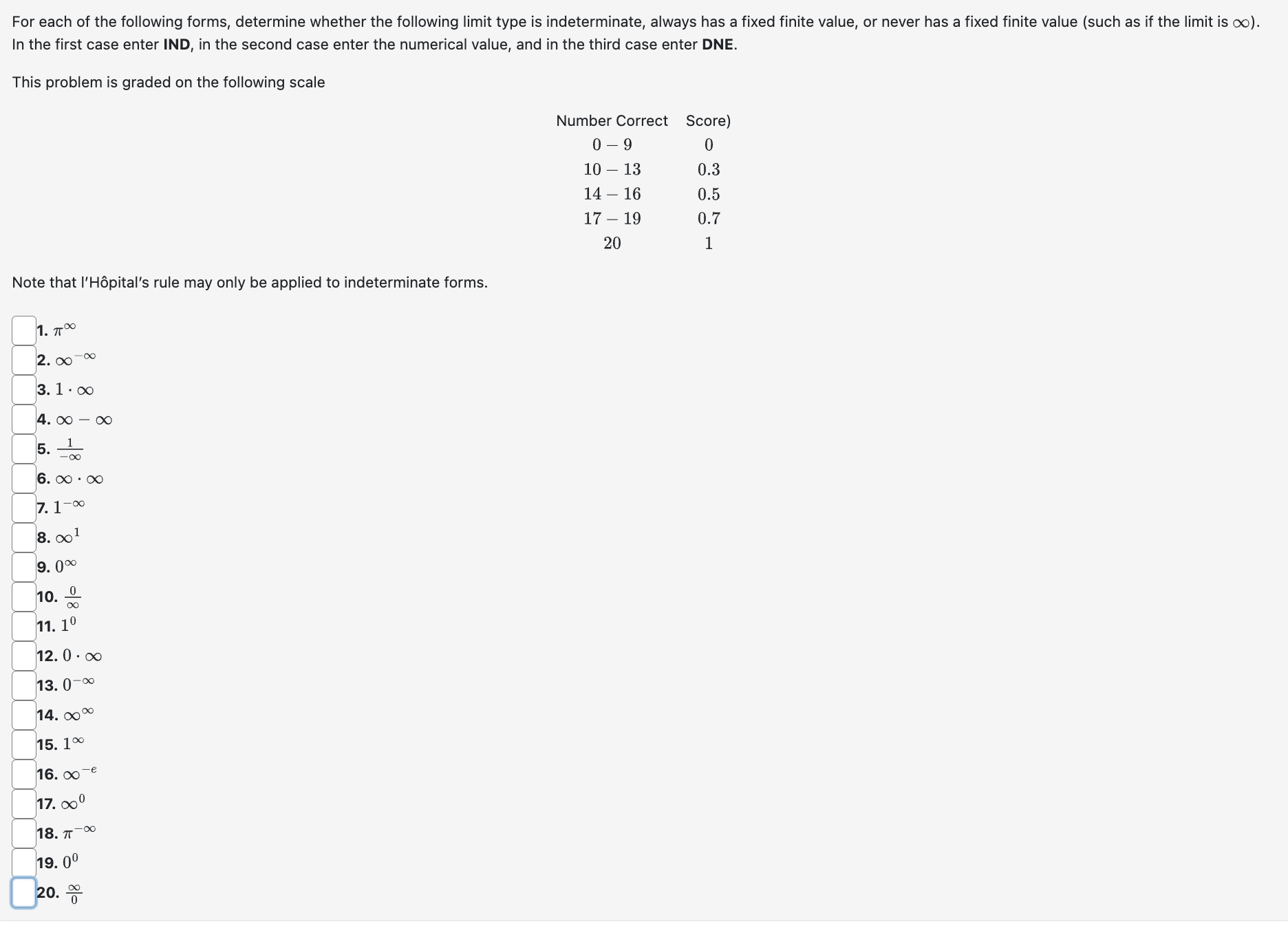 Solved For each of the following forms, determine whether | Chegg.com