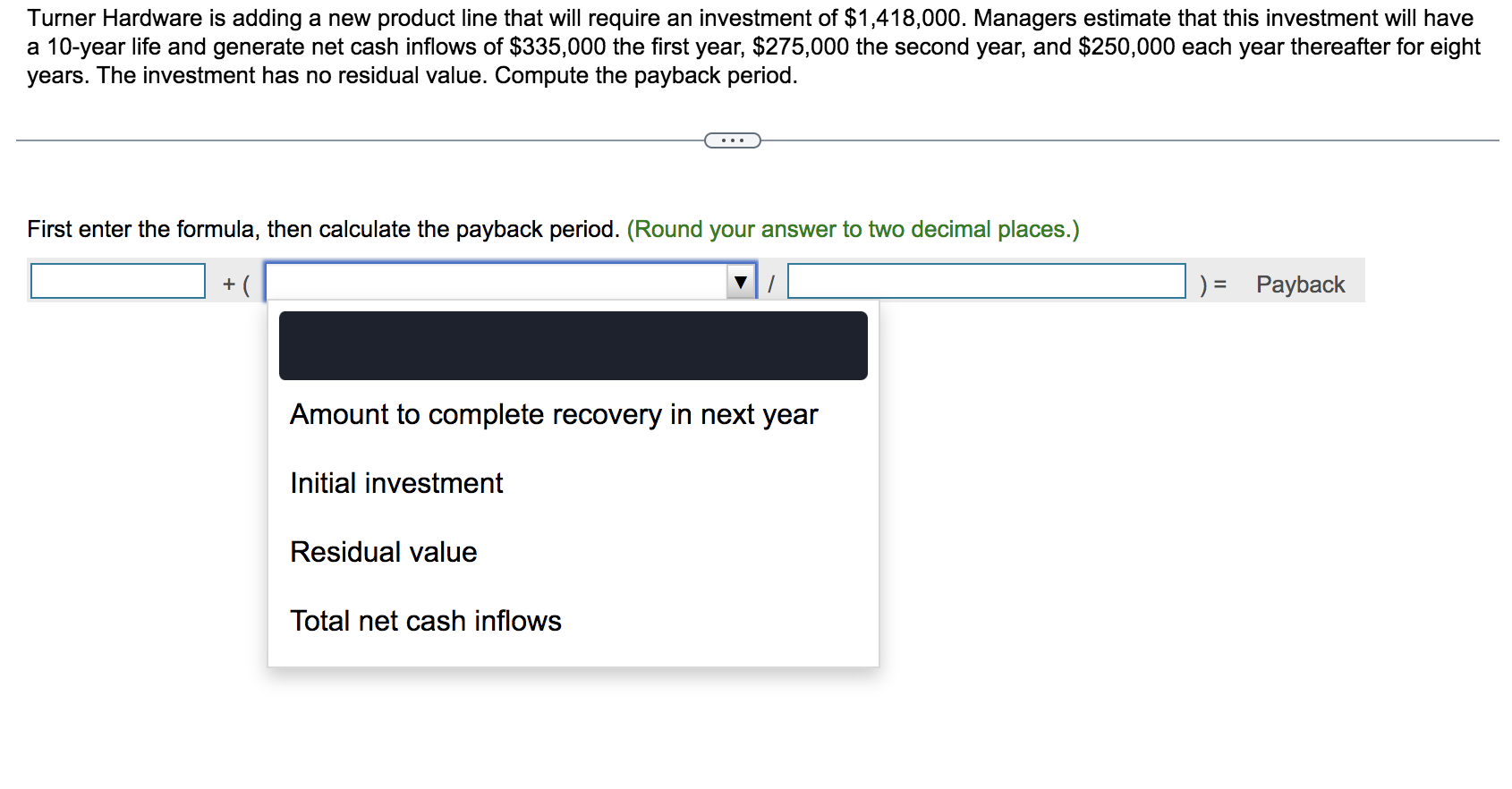 Solved Turner Hardware is adding a new product line that | Chegg.com