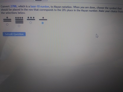 Solved Convert 2788, which is a base-10 number, to Mayan | Chegg.com