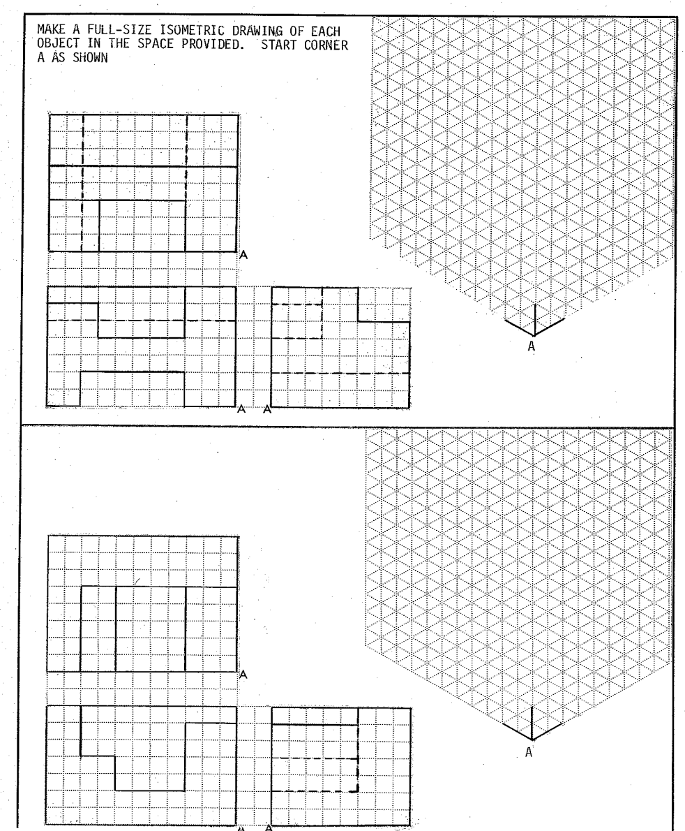 Solved MAKE A FULL-SIZE ISOMETRIC DRAWING OF EACH OBJECT IN | Chegg.com
