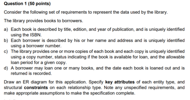 Solved Question 1 (50 points) Consider the following set of | Chegg.com