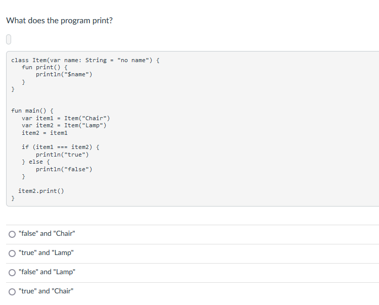 Solved What does the code segment print to the screen? val | Chegg.com