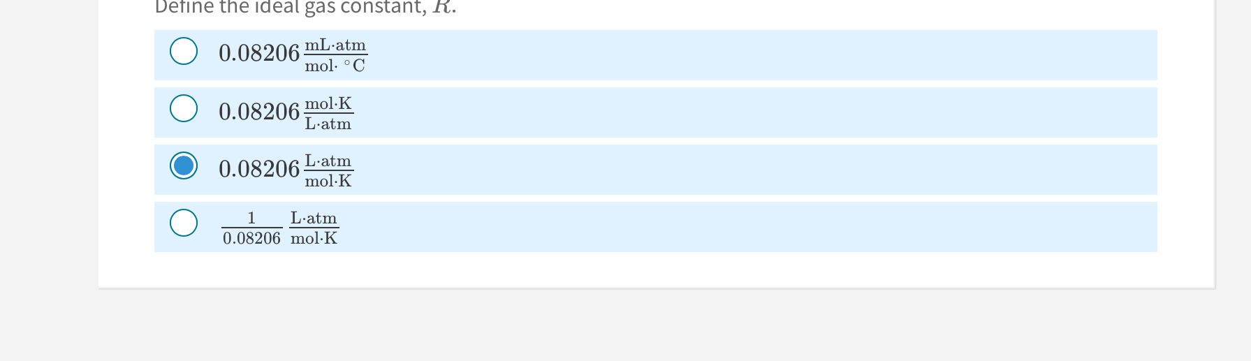 Solved Detine the ideal gas constant, | Chegg.com