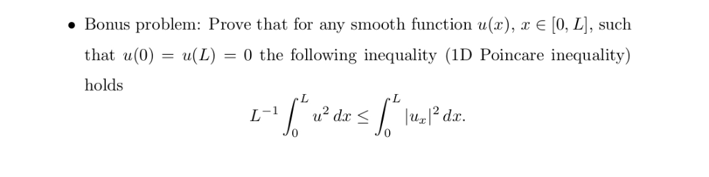 Solved Bonus problem: Prove that for any smooth function | Chegg.com