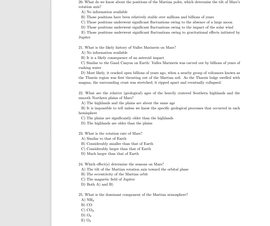 Solved 1. Extraterrestrial life elsewhere in the universe A) | Chegg.com