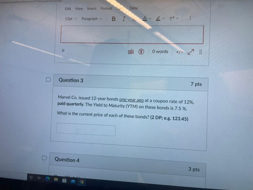 Solved Edit View Insert Format Table 12pt Paragraph В І А | Chegg.com