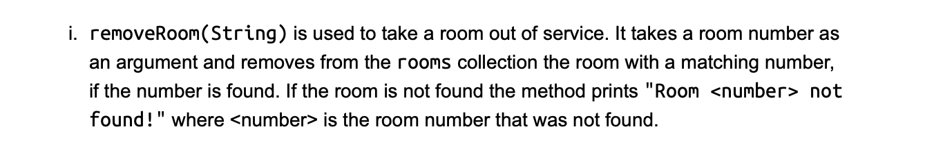 Solved b. In the class Hotel add two private fields: - | Chegg.com