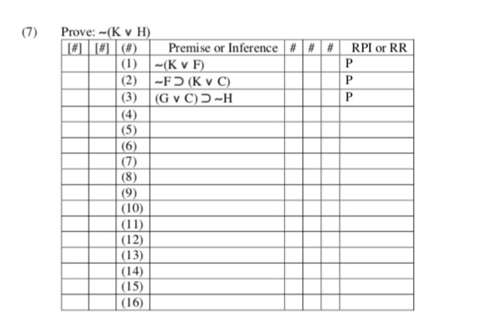 Solved Directions: Complete following proofs using the Rules | Chegg.com