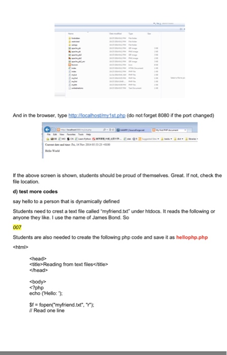 Solved XAMPP for Windows Congratulation! Students have built | Chegg.com