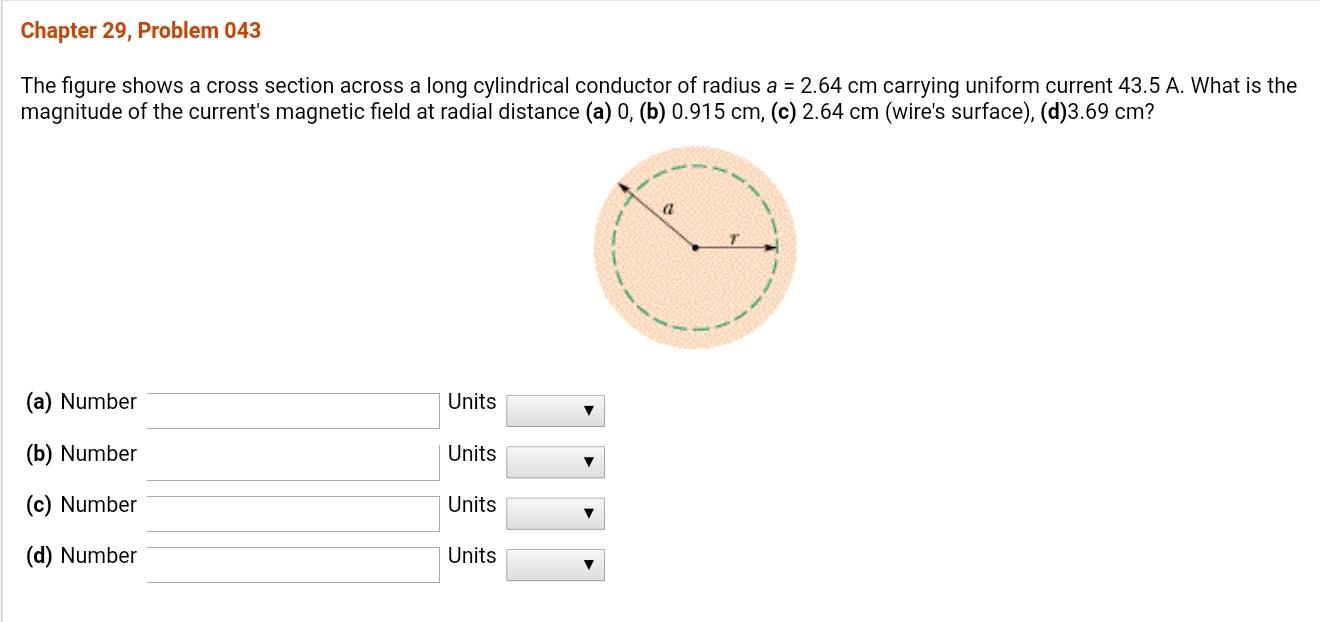 Solved Chapter 29, Problem 043 The figure shows a cross | Chegg.com