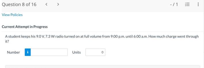 Solved View PoliciesCurrent Attempt in ProgressA student | Chegg.com