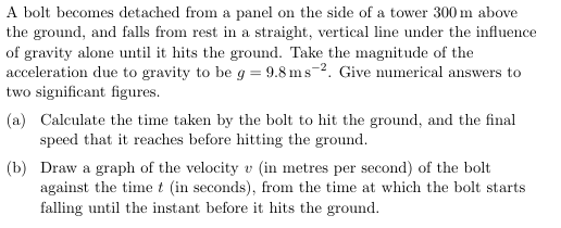 Solved A bolt becomes detached from a panel on the side of a | Chegg.com