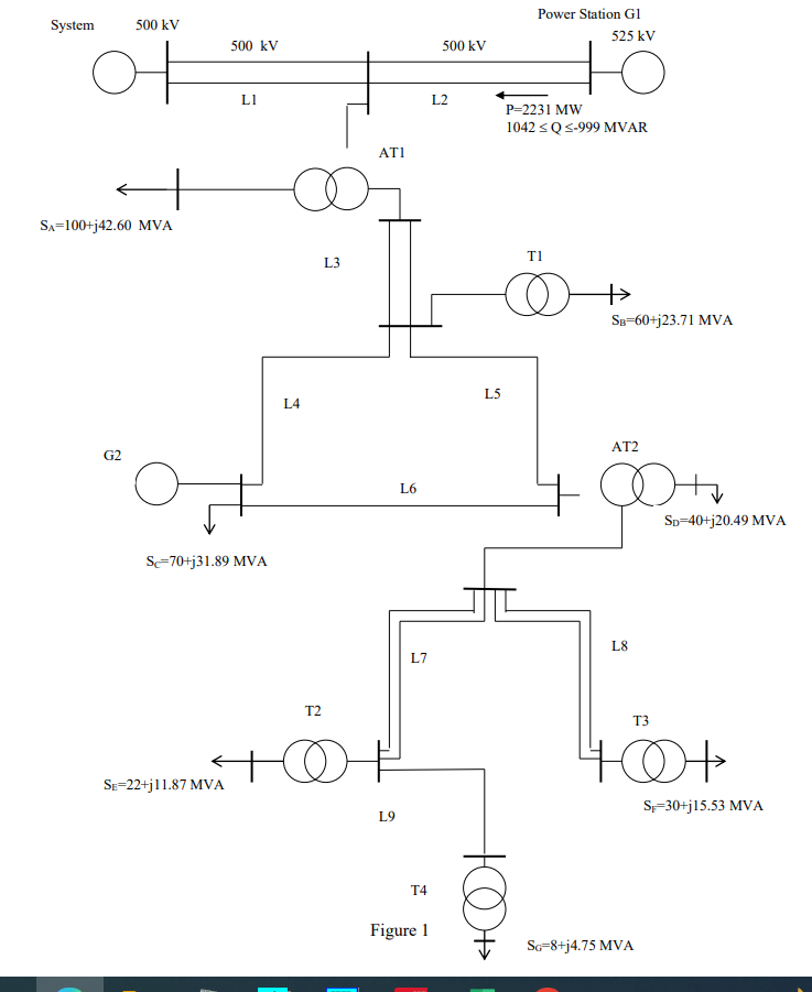 Solved A power station G1 delivers power to a large system | Chegg.com