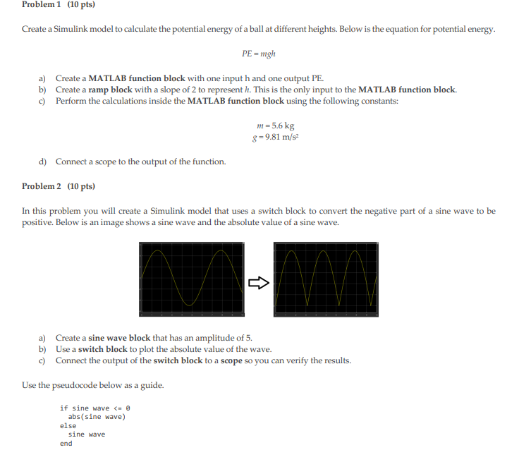 This is practice with simulink. Please show the code | Chegg.com