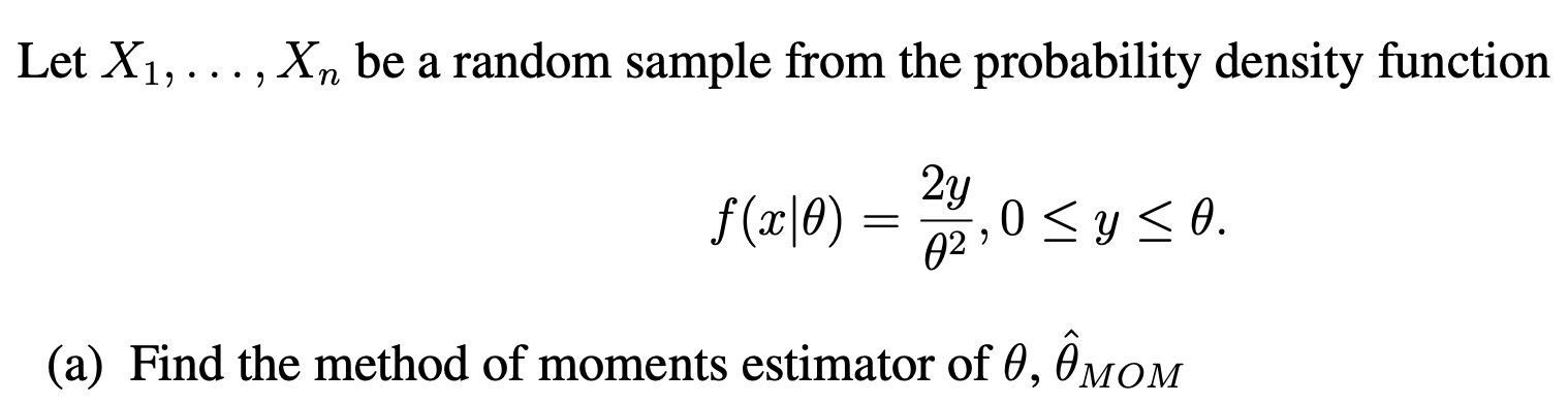 Solved Let X1,…,Xn be a random sample from the probability | Chegg.com