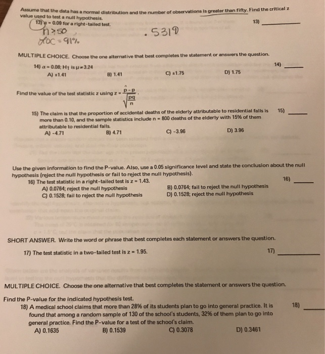 Solved Assume that the data has a normal distribution a | Chegg.com