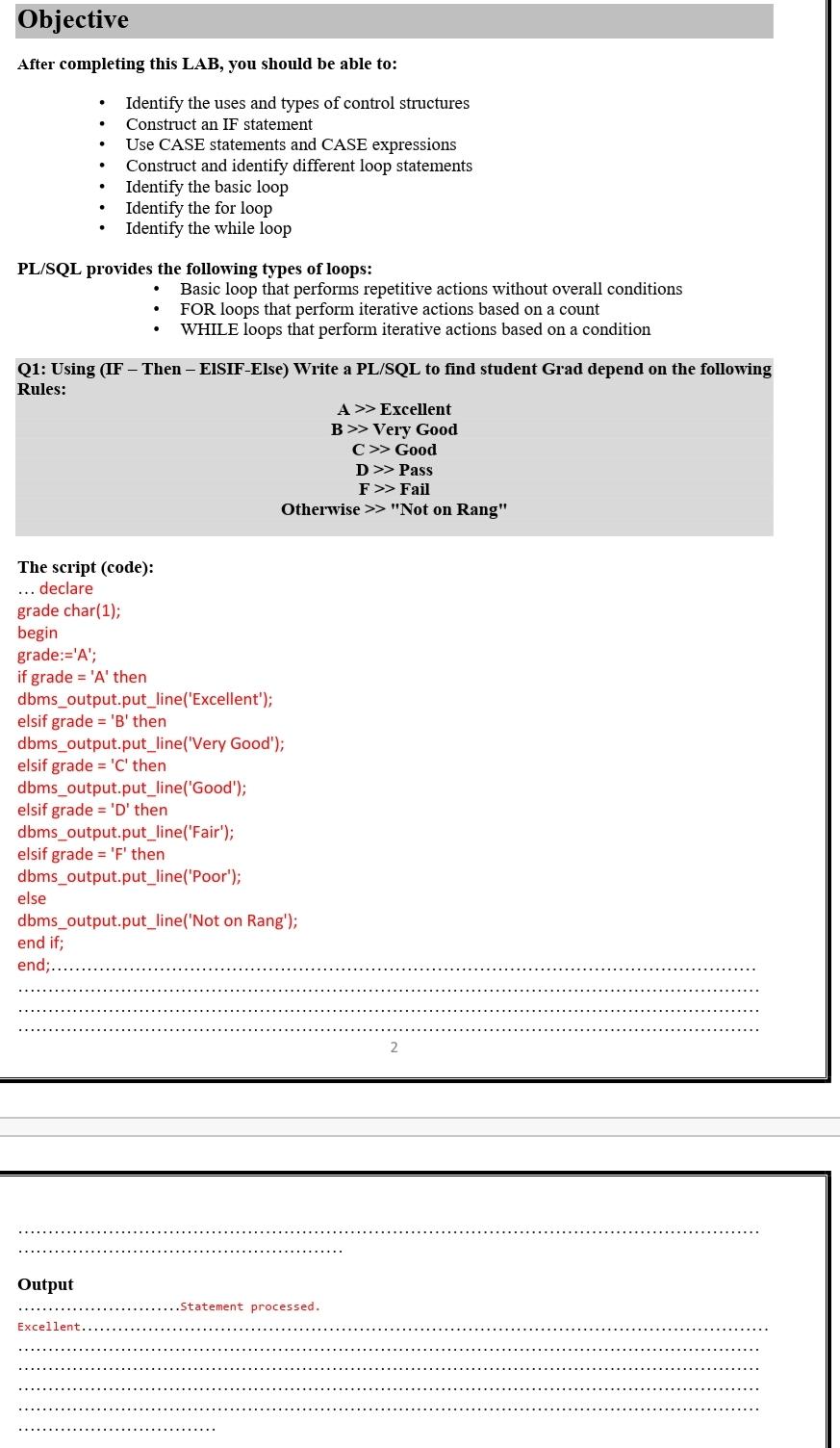 Solved Objective After completing this LAB, you should be | Chegg.com