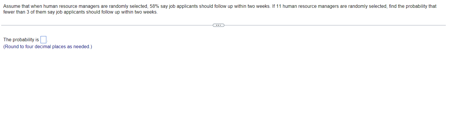 Solved fewer than 3 of them say job applicants should follow | Chegg.com
