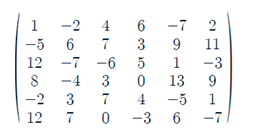 Solved ⎝⎛1−5128−212−26−7−43747−637063504−3−79113−56211−391−7 | Chegg.com
