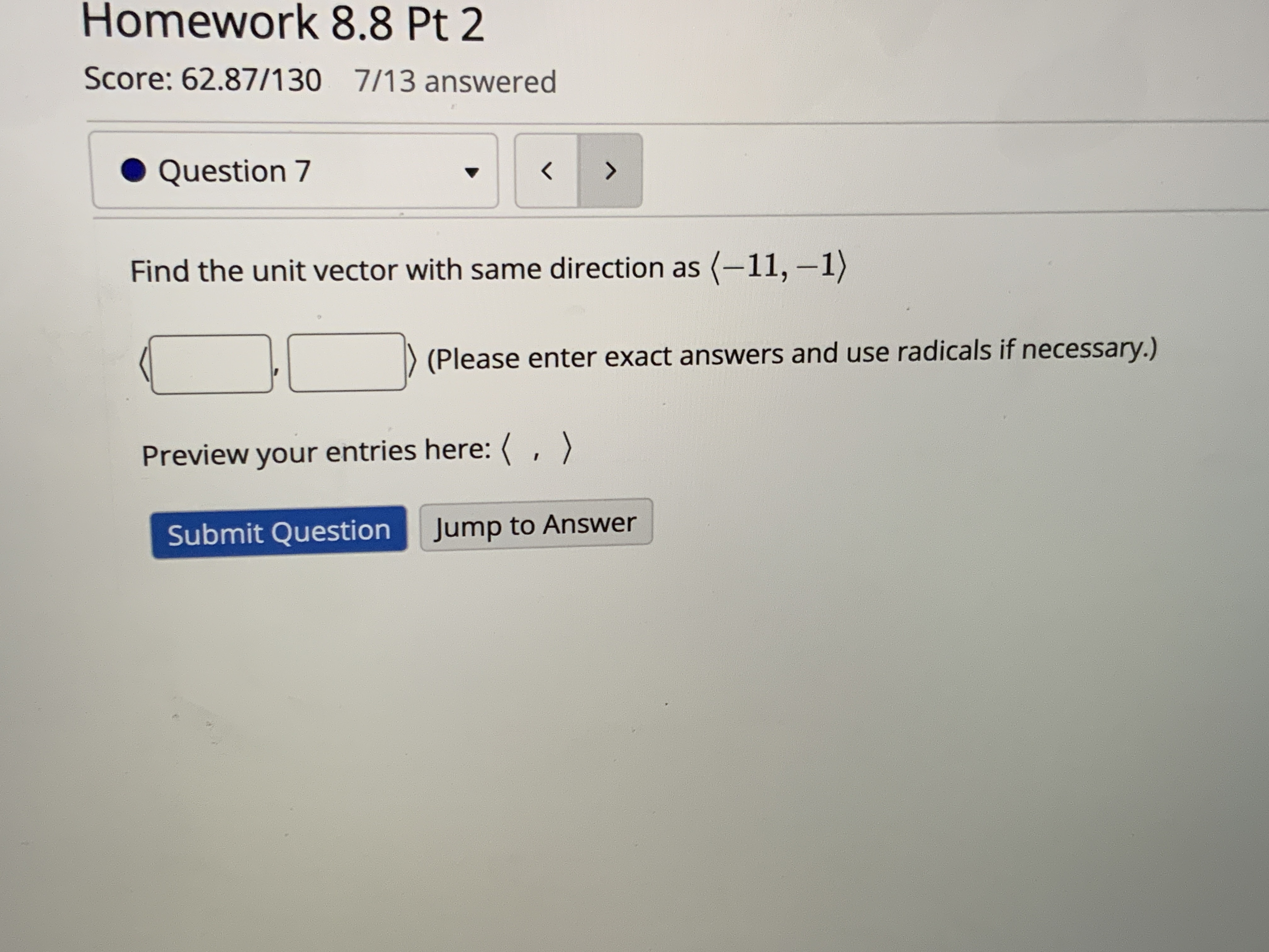 Solved Find the unit vector with same direction as | Chegg.com