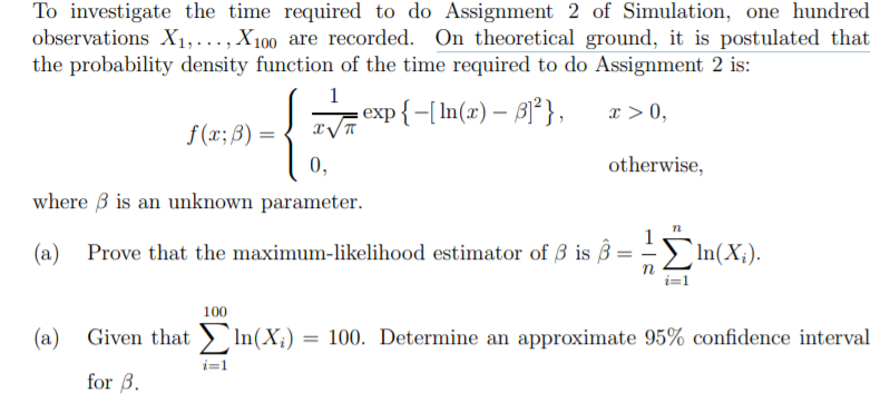 Solved To investigate the time required to do Assignment 2 | Chegg.com
