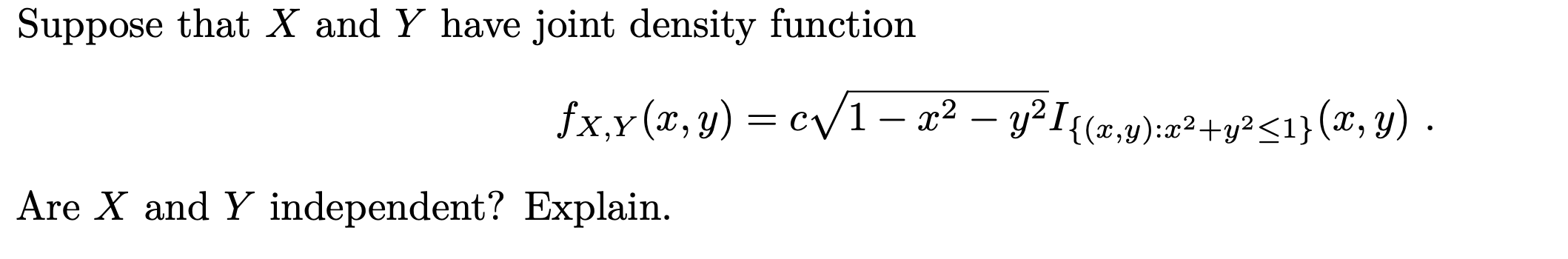 Solved Suppose that X and Y have joint density function | Chegg.com