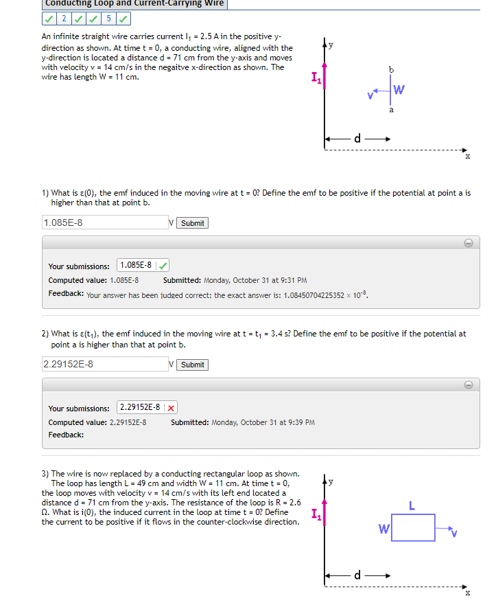 Solved An infinite straight wire carries current I1=2.5 A in | Chegg.com