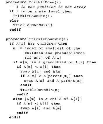 Solved Given the following heap min max pseudocode: Convert | Chegg.com