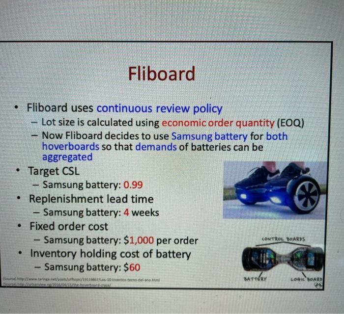 Solved Fliboard uses continuous review policy. Fliboard | Chegg.com