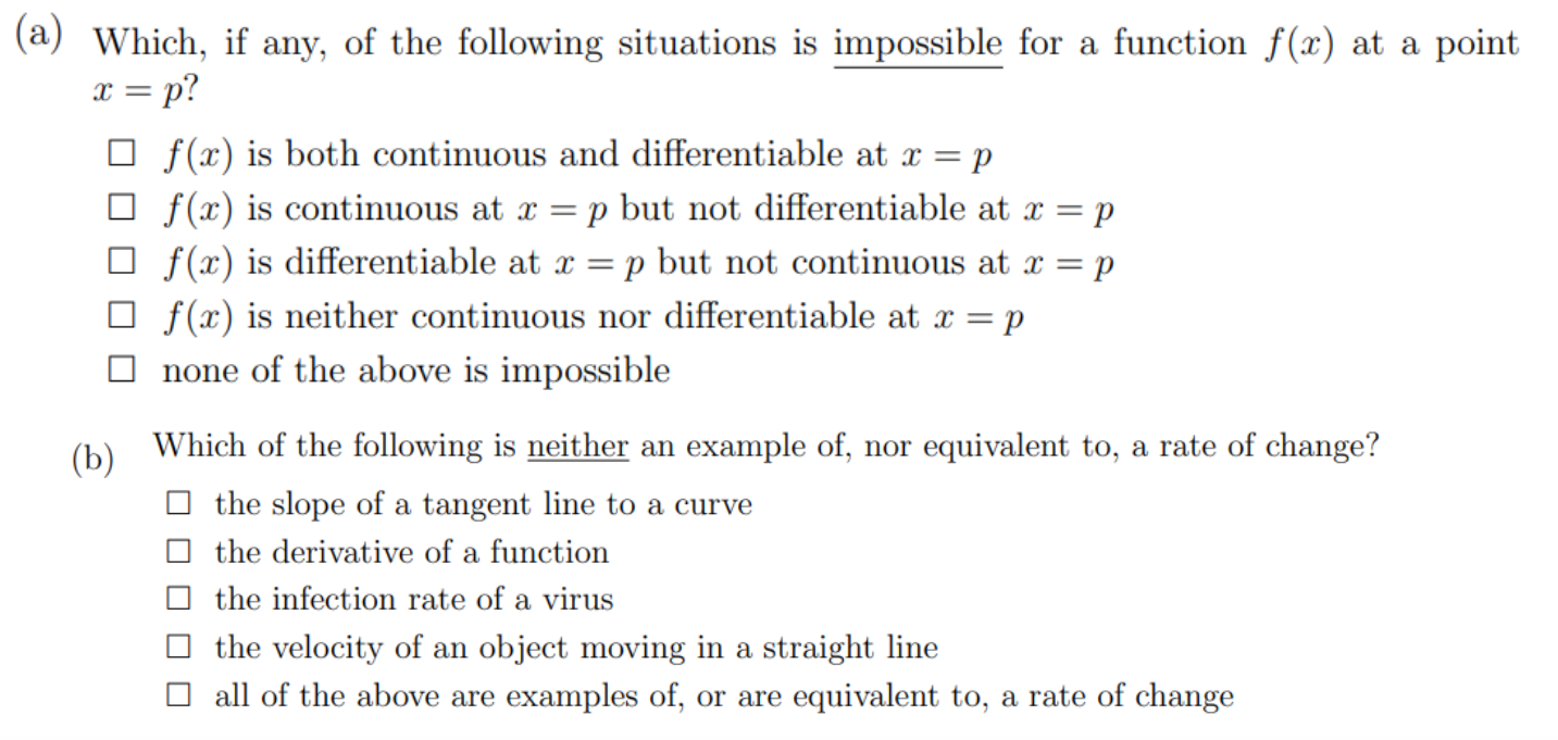 Solved a) Which, if any, of the following situations is | Chegg.com