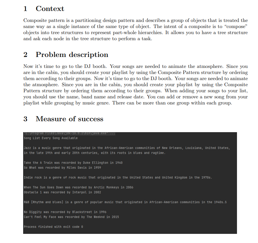 Solved 1 Context Composite pattern is a partitioning design | Chegg.com
