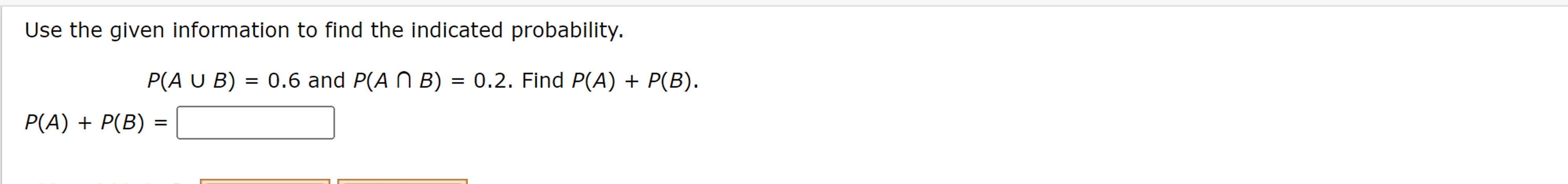 Solved Use the given information to find the indicated | Chegg.com