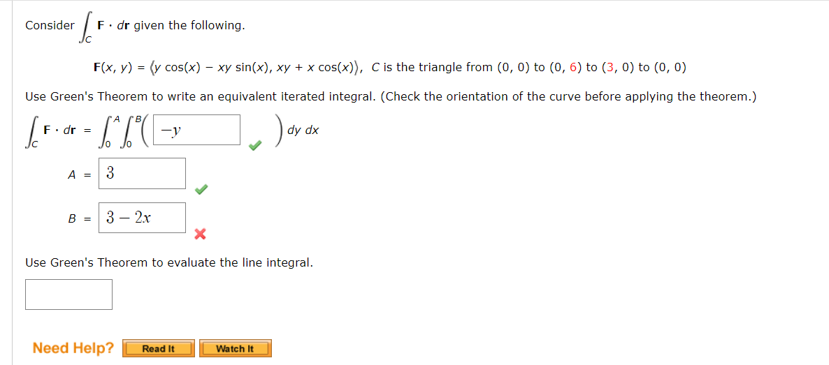 Solved Consider ∫CF⋅dr given the following. | Chegg.com