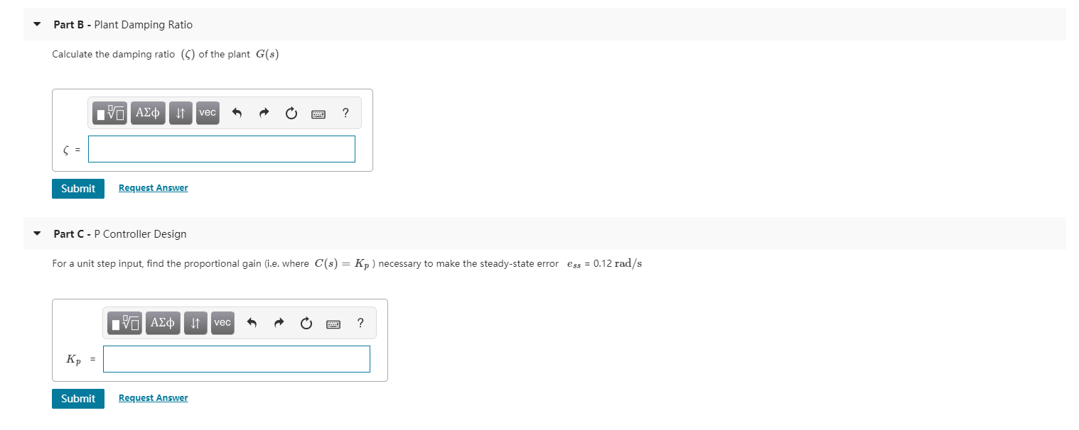 Solved For The Closed Loop System Shown And Given Gs 2 