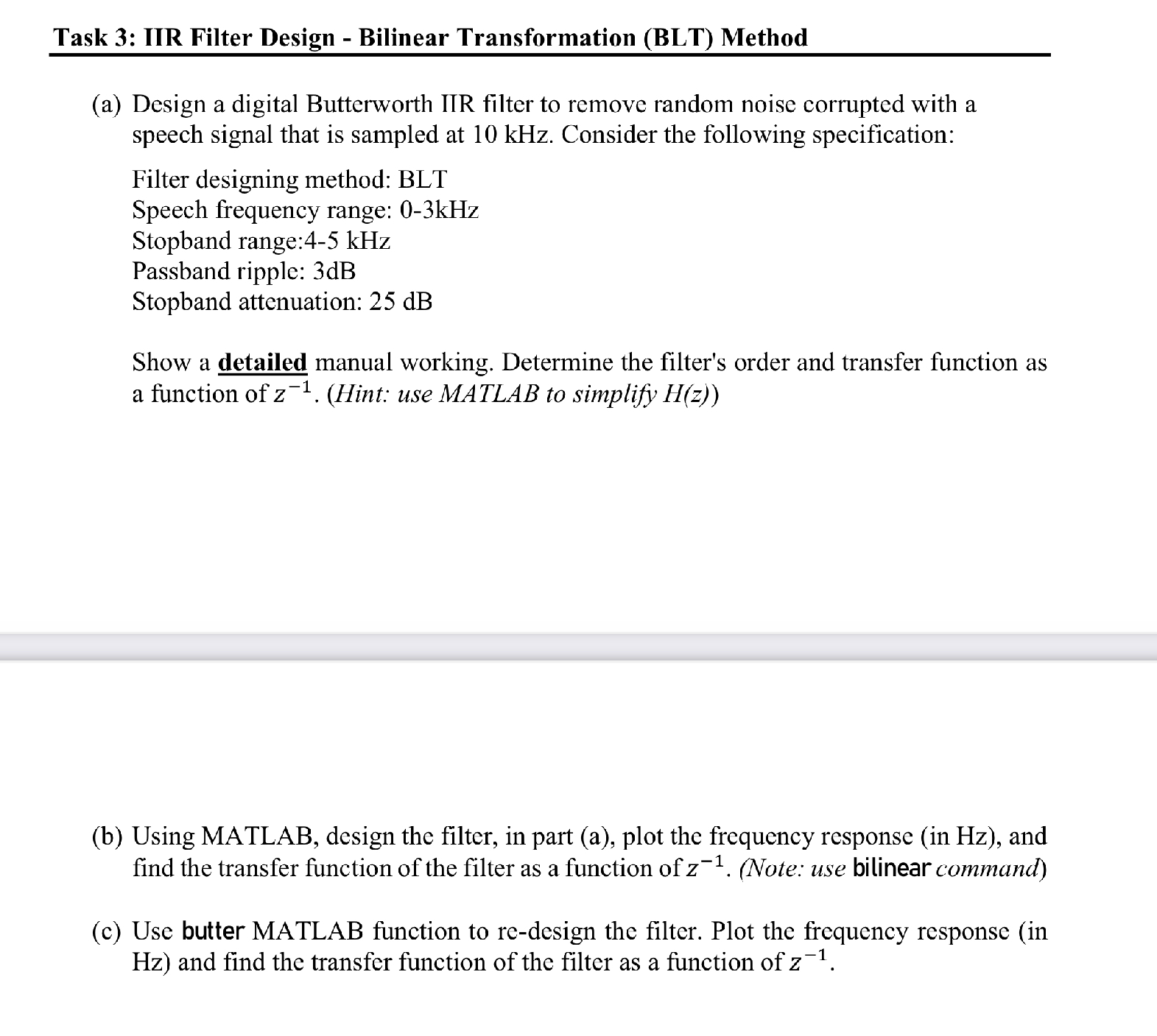 A ﻿design A Digital Butterworth Iir Filter To 
