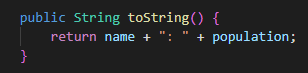 Solved Need help with toString formating using Java. Here | Chegg.com