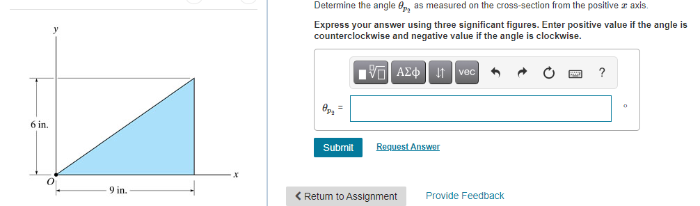 Solved Determine the angle Op, as measured on the | Chegg.com