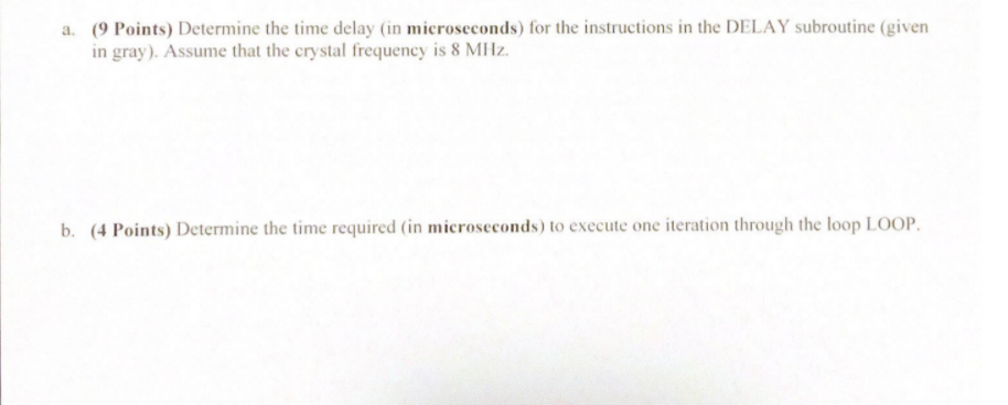 4. For the ATmega32 program below, answer the | Chegg.com